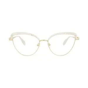 Alexander McQueen Cat Eye-frame Metal Optical Frames - Gold