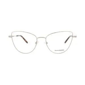 Alexander McQueen Cat Eye-frame Metal Optical Frames - Silver