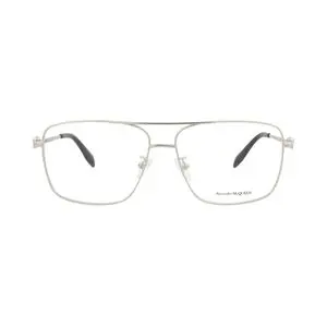 Alexander McQueen Aviator Optical Frames - Silver