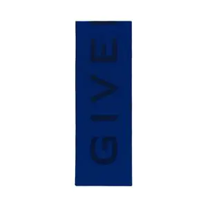 Givenchy Jacquard Logo Scarf 'ocean - Blue