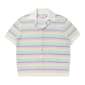 Casablanca Flower Crochet Polo