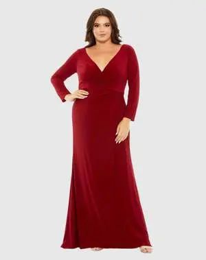 Burgundy Wrap Dresses