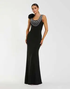 Mac Duggal Scoop Neck Evening Dresses