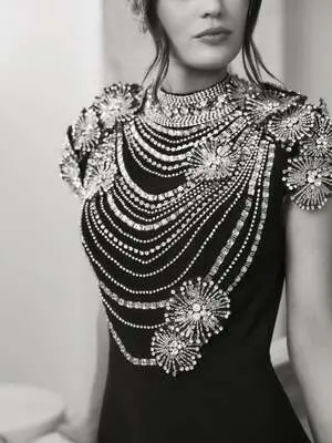 Mac Duggal High Neck Embellished Column Gown