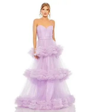Strapless Tiered Dresses