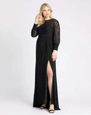 Mac Duggal Sequin Lace Evening Gown