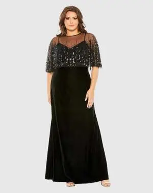 Mac Duggal Button Detailed Evening Dresses