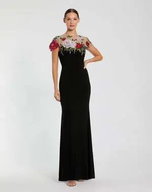 Cap Sleeves Evening Dresses