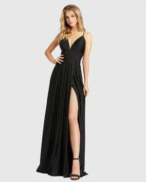 Spaghetti Strap Slit Dresses