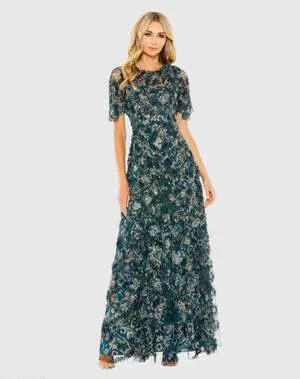 Floral Ruffled Maxi Dresses