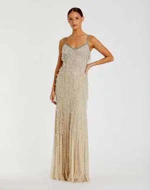 Fringed Beaded Maxi Dresses