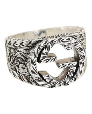 Gucci Interlocking G Paisley Ring