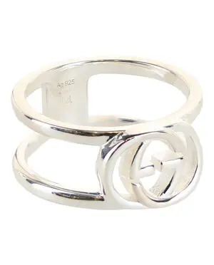 Gucci Interlocking G Cutout Ring - Silver