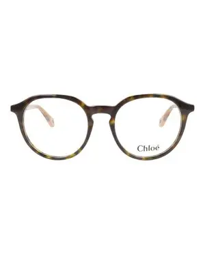 Chloé Round-frame Bio Acetate Optical Frames - Havana Brown Transparent (ch0012o/30009838/008)