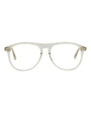 Chloé Aviator Frame Bio Acetate Optical Frames Beige Beige Transparent (ch0010o/30009865/001)