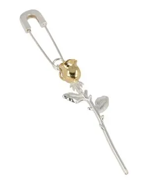 AMBUSH Rose Charm Single Earring - Silver