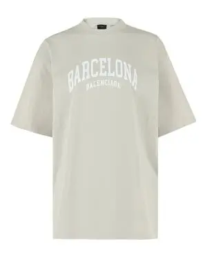 Balenciaga Cities Short Sleeve T-Shirt - Shell White