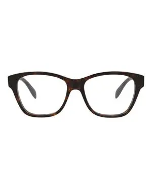Alexander McQueen Square-frame Acetate Optical Frames - Havana Havana Transparent (am0306o/30010888/002)