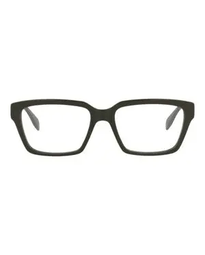 Alexander McQueen Square-Frame Acetate Optical Frames Green Green Transparent (am0332o/30011492/003)