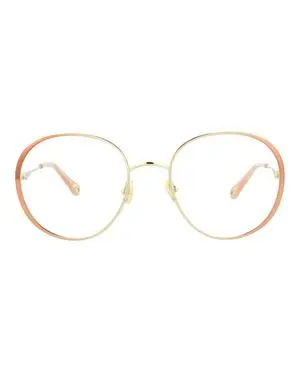 Chloé Round-Frame Optical Frames Nude Nude Transparent (ch0018o/30009855/002)