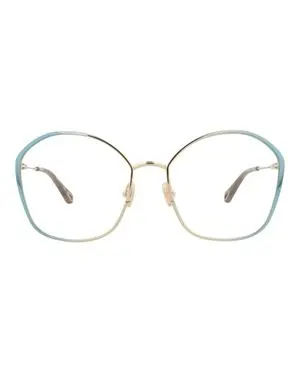 Chloé Square Metal Optical Frames Blue Blue Transparent (ch0017oa/30009909/002)