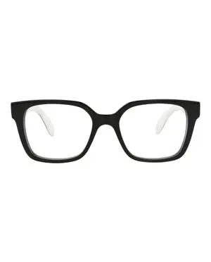 Alexander McQueen Square-frame Acetate Optical Frames - Black Black Transparent (am0358o/30012340/003)