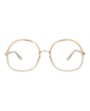 Chloé Round-Frame Optical Frames Orange Orange Transparent (ch0032o/30009868/004)