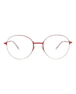 Balenciaga Round-Frame Optical Frames Red Red Transparent (bb0035o/30006640/004)