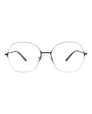 Balenciaga Round-frame Metal Optical Frames - Black Black Transparent (bb0014o/30006641/001)
