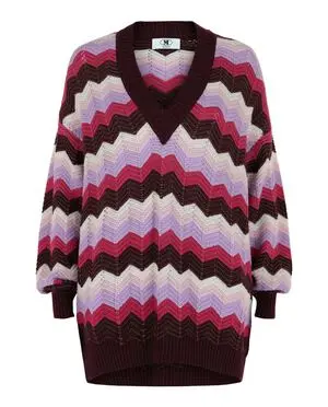 Missoni Oversized V-neck Zigzag Sweater