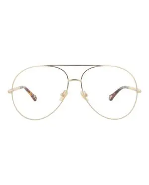 Chloé Aviator Optical Frames Gold Gold Transparent (ch0114o/30012493/003)