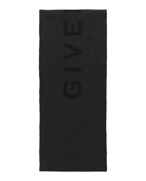Givenchy 4g Logo Reversible Wool Scarf - Grey