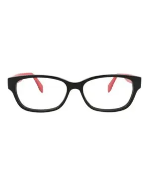 Alexander McQueen Acetate Square Frame Optical Frames Black Black Transparent (am0344o/30011495/003)