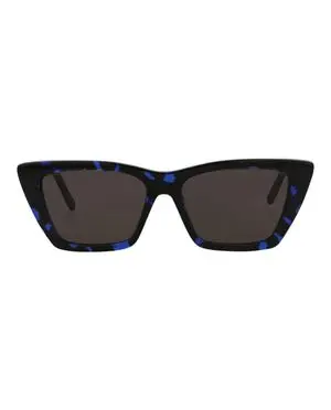 Saint Laurent Cat Eye Frame Acetate Sunglasses - Havana Havana Black (sl276mica/30006557/009)