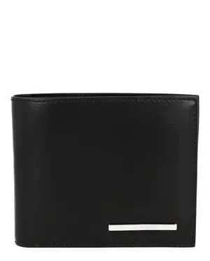 FERRAGAMO Leather Bifold Wallet - Black
