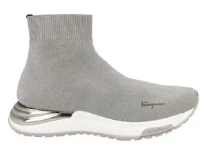 FERRAGAMO Ninette High-top Sock Sneakers - Grey