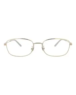 Gucci Square-frame Metal Optical Frames - Gold Gold Transparent (gg0444o/30006428/005)