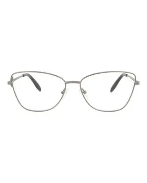 Alexander McQueen Cat Eye Metal Optical Frames - Ruthenium Ruthenium Transparent (am0290o/30009426/001)