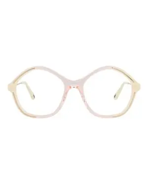 Chloé Square-frame Bio Acetate Optical Frames - Yellow Gold Transparent (ch0062o/30011511/001)