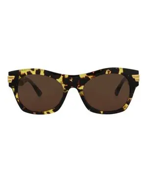 Bottega Veneta Square Frame Acetate Sunglasses - Havana Havana Brown (bv1103s/30011003/002)