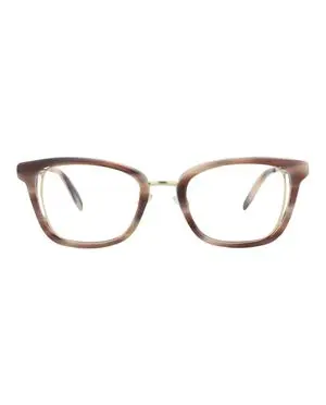 Alexander McQueen Square-frame Acetate Optical Frames - Pink Gold Transparent (am0225o/30008068/003)