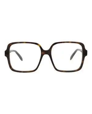 Alexander McQueen Square-frame Acetate Optical Frames - Havana Havana Transparent (am0286o/30009397/002)