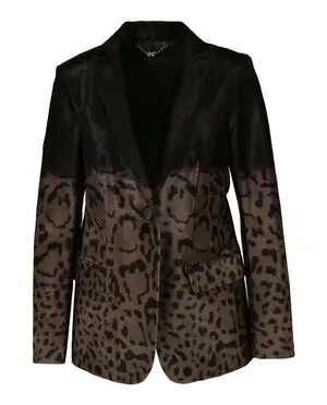 FERRAGAMO Calf Hair Leopard Blazer