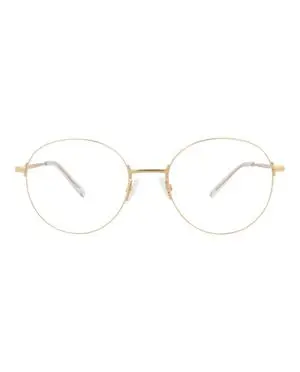 Balenciaga Round-Frame Optical Frames Gold Gold Transparent (bb0035o/30006640/003)