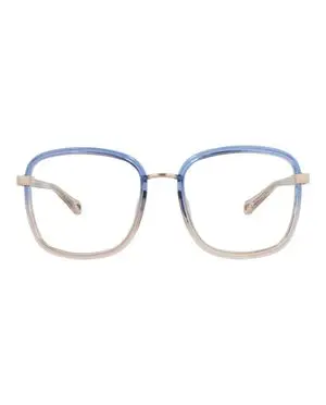 Chloé Square Frame Optical Frames Blue Blue Transparent (ch0034o/30009830/006)