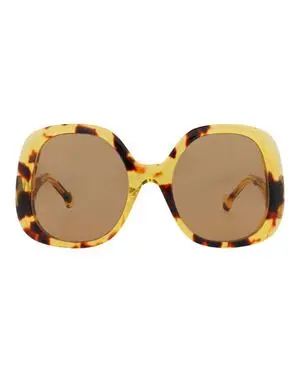 Gucci Round-frame Acetate Sunglasses - Havana Havana Brown (gg1235s/30013495/002)