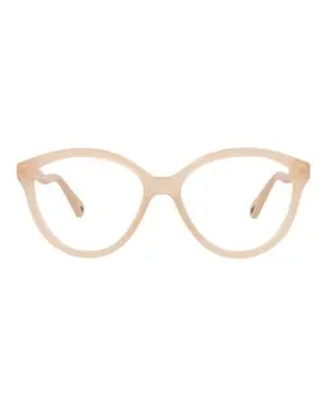 Chloé Cat Eye Bio Acetate Optical Frames - Nude Nude Transparent (ch0089o/30012405/003)