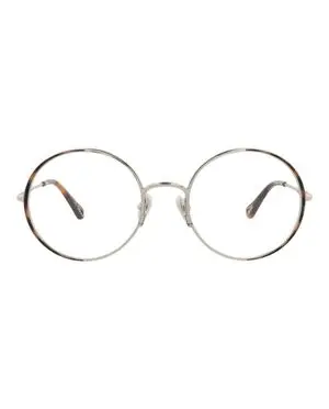 Chloé Round-Frame Metal Optical Frames Silver Silver Transparent (ch0040o/30009842/003)