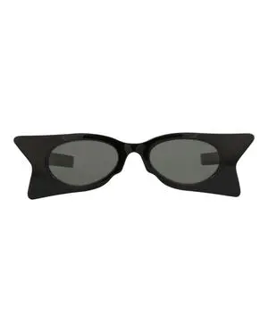 Gucci Cat Eye Frame Recycled Acetate Sunglasses - Black Black Grey (gg1379s/30014362/002)