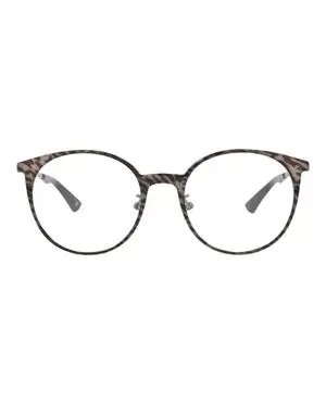 Balenciaga Round-frame Metal Optical Frames - Ruthenium Ruthenium Transparent (bb0084o/30008407/003)